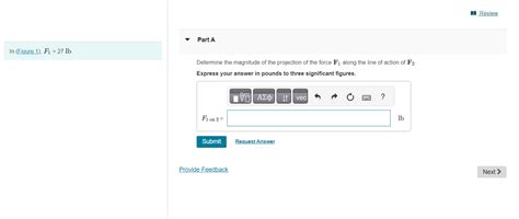 Solved F127lb Determine The Magnitude Of The Projection Of