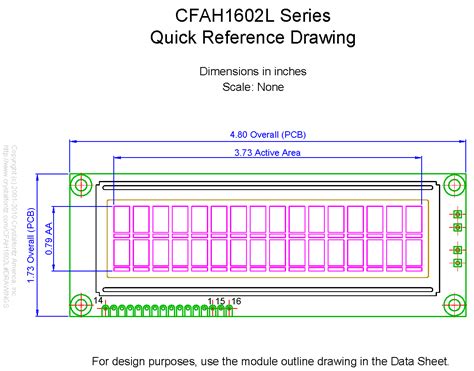 Green Transflective 16x2 Character LCD From Crystalfontz