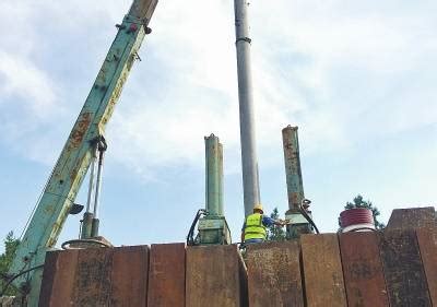郑开城际铁路延长线首根管桩施工完成 开封市 宋城 火车站