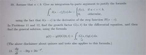 Solved 10 Assume That A Chegg Com