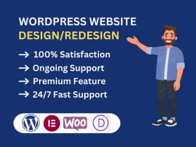 Design Redesign Build Edit And Responsive Wordpress Website Upwork