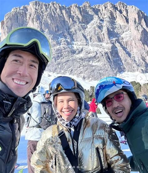 ส่องทริป เจ เจตริน เล่นสกีที่อิตาลี ไร้เงา ปิ่น แต่มีไฮโซดัง