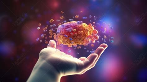 장과 미생물군집의 3d 렌더링으로 건강한 박테리아를 분석하는 의사의 손입니다 테리 배경 손 배경 박테리아 배경 이미지 Hd 테리 손 박테리아 배경 사진 무료