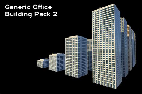 Generic Office Building Pack 2 3d Urban Unity Asset Store