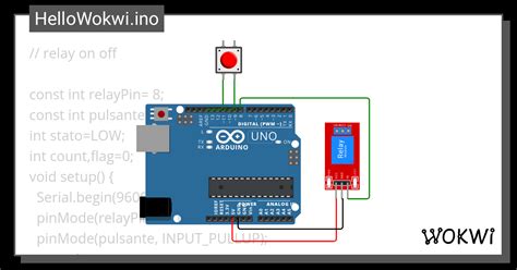 RELAY TOGGLE Ino Wokwi ESP STM Arduino Simulator RELAY TOGGLE Ino Wokwi ESP STM Arduino Simulator