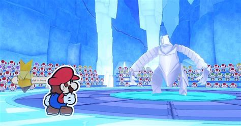 Paper Mario The Origami King Ice Vellumental Boss