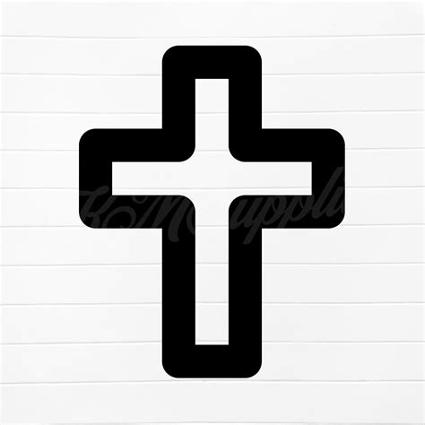 Cross Outline Svg Cross Silhouette Png Cross Silhouette Svg Black