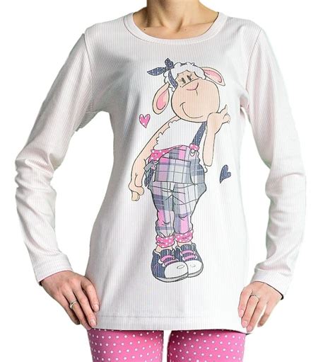 Дамска пижама с клин Affect 9887 и горница с дълъг ръкав По доброто бельо