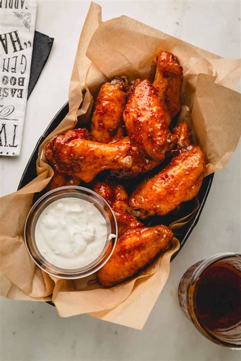 Hot Honey Chicken Wings Air Fryer Or Oven Sweet Savory