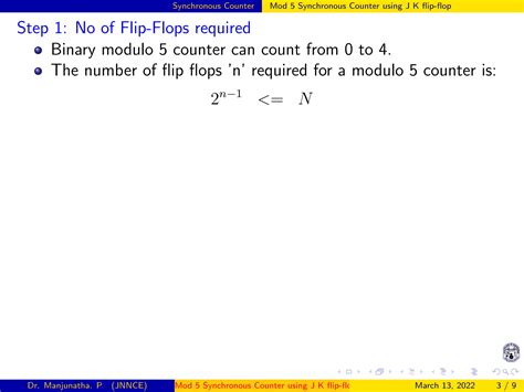 Mod 5 Synchronous Counter Using J K Flip Floppdf Programming
