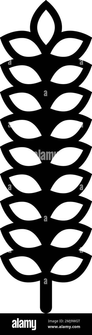 Wheat Silhouette Icon Cereal Grain Editable Vector Stock Vector Image And Art Alamy