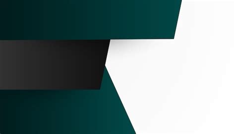 명함 프레 젠 테이 션 배경 소책자 브로셔 인증서 템플릿 배경 및 배너에 대 한 현대 간단한 3d 짙은 녹색 추상적인 배경 디자인 프리미엄 벡터