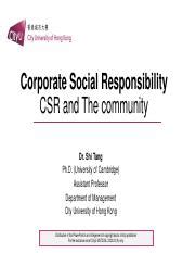 Understanding Corporate Social Responsibility CSR Impact On Course Hero