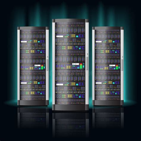 server room hosting data center cloud database technology stock vector illustration of file