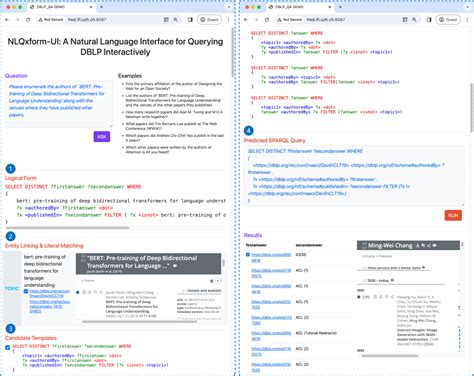 Nlqxform Ui A Natural Language Interface For Querying Dblp