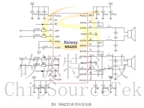 Ns4225 矽源特科技chipsourcetek 音频功放马达驱动mosfet充电管理锂保触摸ldo升降压ac Dcpd