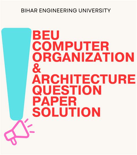 Beu Computer Organization And Architecture Question Paper Solution