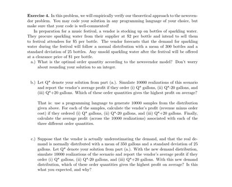 Solved Exercise 4 ﻿in This Problem We Will Empirically