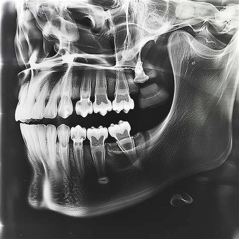 Detailed Dental Xray Of Human Teeth And Jaw Structure Premium Ai