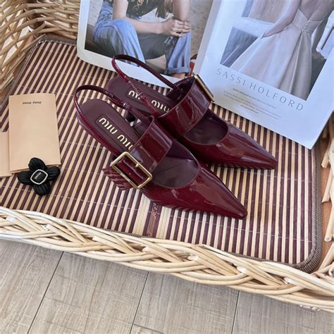 Ботильоны Женский Miu рубиновый размер 37 На любой сезон Пряжка Шпилька купить C доставкой на