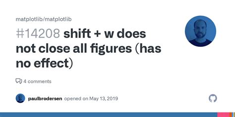 Shift W Does Not Close All Figures Has No Effect Issue Matplotlib Matplotlib GitHub