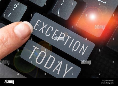 Text Caption Presenting Exception Concept Meaning Person Or Thing That Is Excluded From General