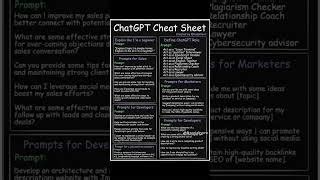 ChatGPT Cheat Sheet The Ultimate Guide Doovi