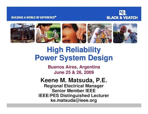 Pdf High Reliability Power System Design Ieee Sección · · 2010 06