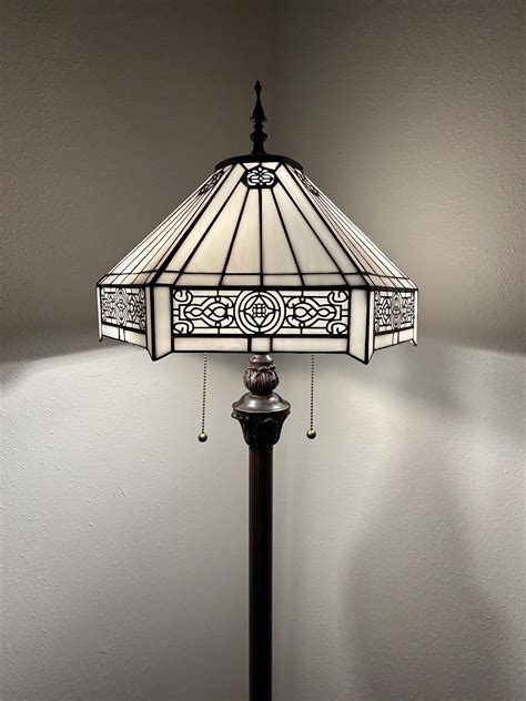 Elevate Your Living Room With Floor Lamps Featuring Stained Glass Designs