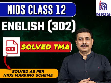 Best Nios Class 12th English 302 Handwritten Solved Tma For Direct Upload April 2026 Public Exam