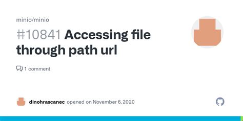 Accessing File Through Path Url · Issue 10841 · Miniominio · Github