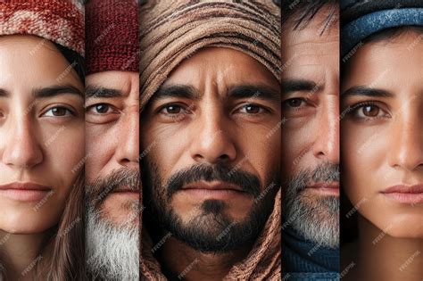 Cultural Diversity Collage A Collage Of Diverse Hispanic Faces Representing The Wide Range