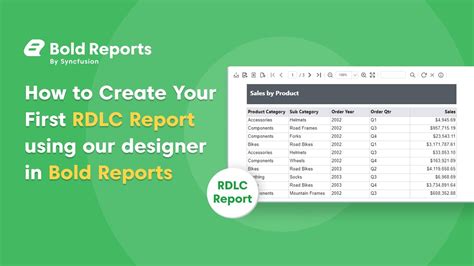 How To Create Your First RDLC Report Using Bold Reports Report Designer