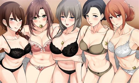 Rule 34 2020 5girls Bad Id Bad Pixiv Id Big Breasts Blush Bra Breasts Cleavage Condom Condom