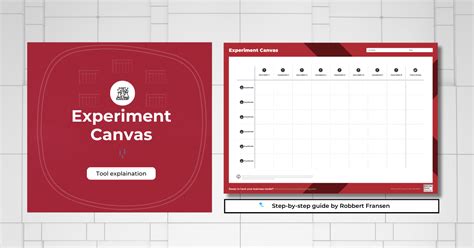Experiment Canvas Testing Business Models Validation