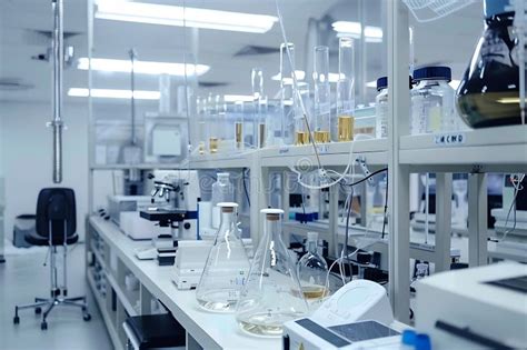 High Tech Bio Lab With Modern Research Facilities Stock Illustration Illustration Of
