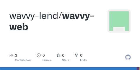 Github Wavvy Lendwavvy Web