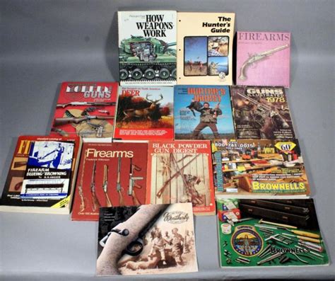 Firearm Reference Guide Books Qty 13 Includes How Weapons Work Firearm Blueing And Browning