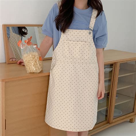 아더먼데이 잔잔도트💙꾸안꾸룩 도트더하기 하프 멜빵치마 원피스 땡땡이 패턴원피스 피크닉룩 여름신상 여자멜빵치마 점프수트 여자도트치마