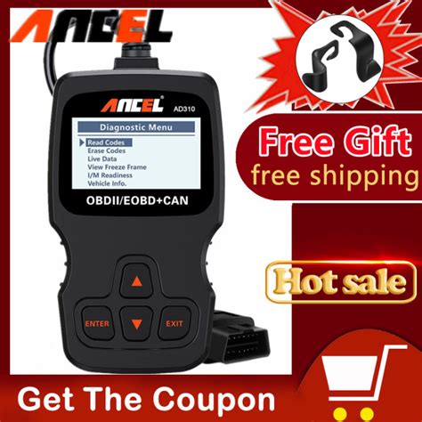 Ancel Ad310 Obd2 Scanner Check Engine Clean Fault Errors Code Reader