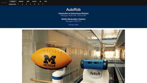 Robot Operating Systems Autonomous Robotics University Of Michigan Online Playground