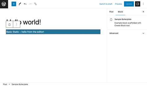 Build A Simple Static Custom Block In Wordpress Block Creator 01 Full Stack Digital