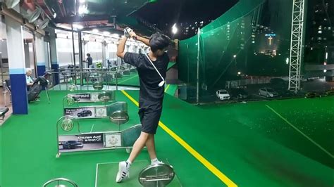 골프레슨 키 191cm 재원고2이의 5 아이언 풀스윙 동영상 비거리 스윙스피드 임팩트 볼타격 스냅 순간 스피드