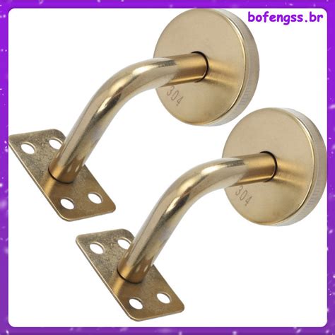 In Stock 】 2 Pcs Rack Shelf Banister Rail Brackets Suportes De