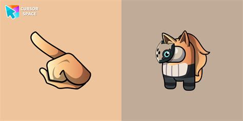 Custom Cursor Cursor Among Us Whisper The Wolf Character Pack Cursor