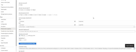 Azure Blob Storage Connection String Sas · Issue 8859 · Azureazure