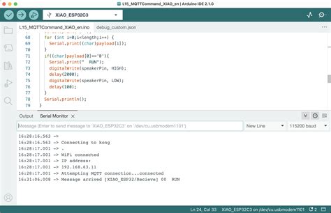 xiao big power small board 3 5 telemetry and commands using the mqtt protocol with xiao esp32c3