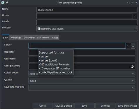 Remote Desktop Remmina Against A Specific Port And Display Ask Ubuntu