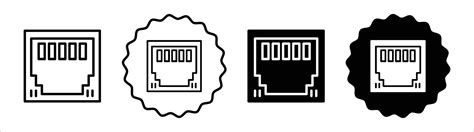 Tcp Icon Set Collection Tcp Outline Flat Icon 47540498 Vector Art At