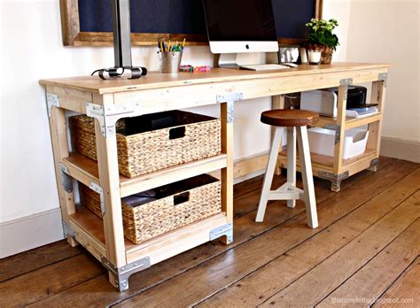 DIY How To Build A Workbench Style Custom Desk Building Strong